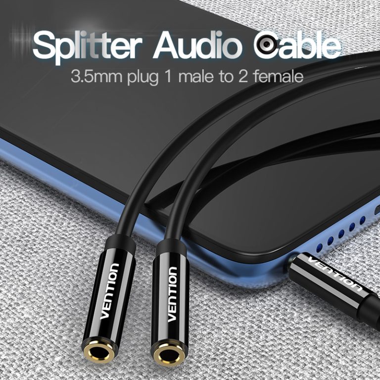 Audio Splitter TRS 3.5mm Male to 2 x 3.5mm Female ( Audio-Audio ) PVC ...